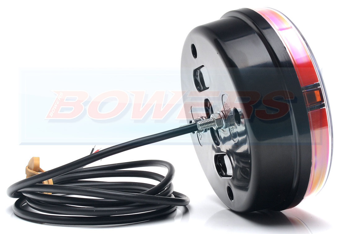 WAS W210 12v/24v Universal Neon Bullseye LED Rear Hamburger Combination ...